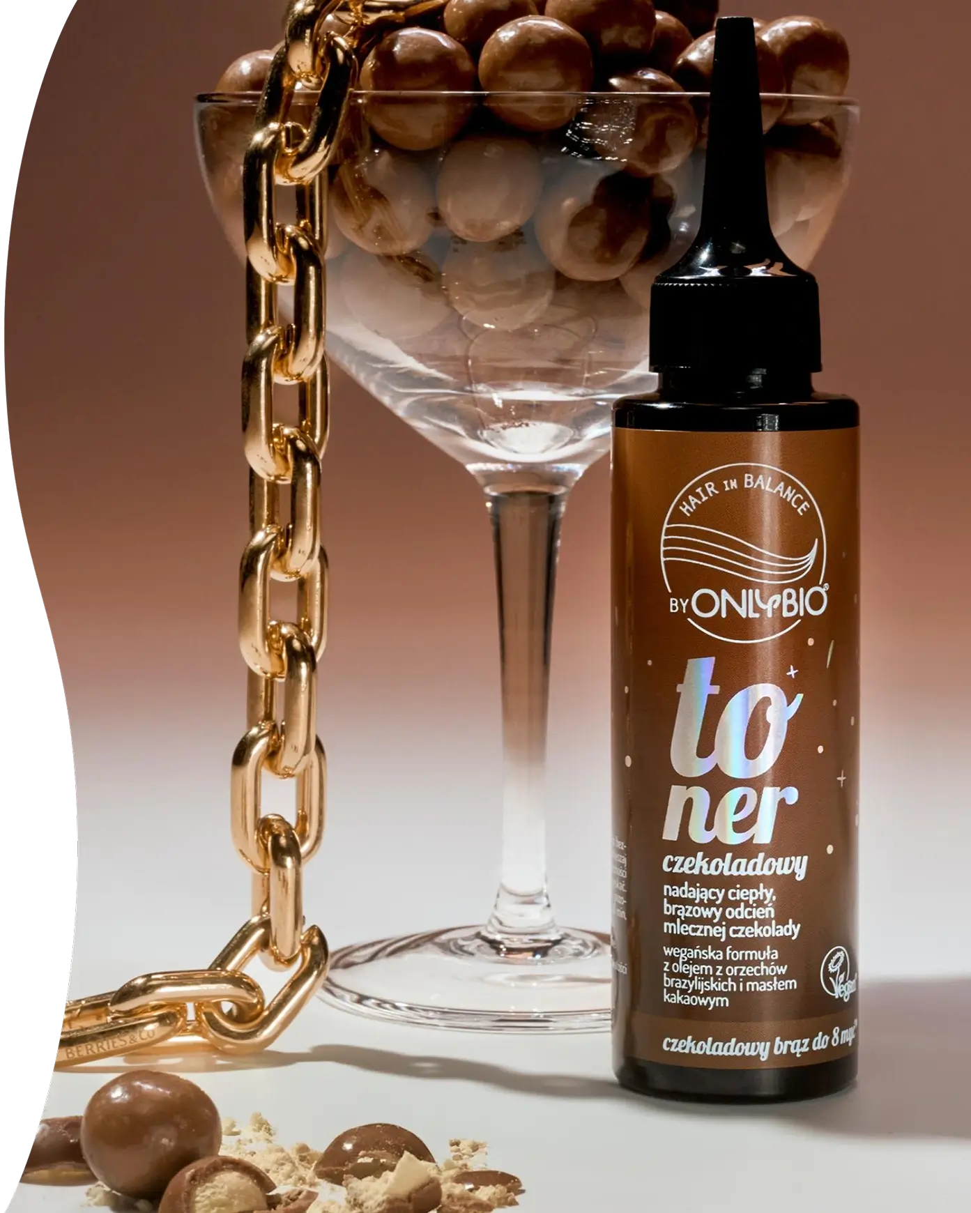 Hair in Balance by ONLYBIO Toner czekoladowy 100ml